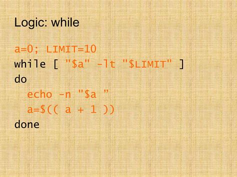 Unix Shell Scripting Basics Ppt
