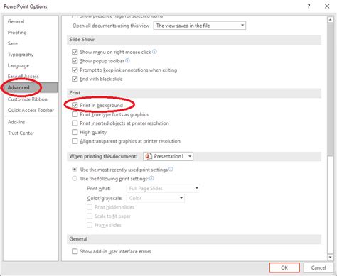 FAQ When I Print My PowerPoint File It Hangs OCIO