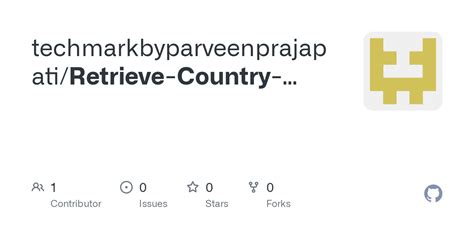Github Techmarkbyparveenprajapatiretrieve Country Names For A Domain