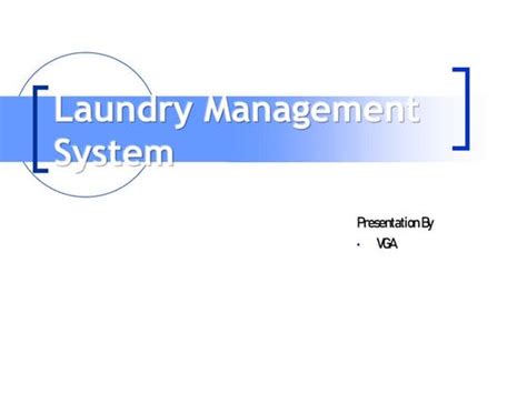 Laundry Management System Project Reportpdf