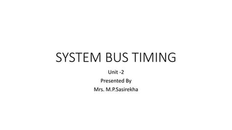 Bus Structure In Computer Organizationpdf Computing Technology