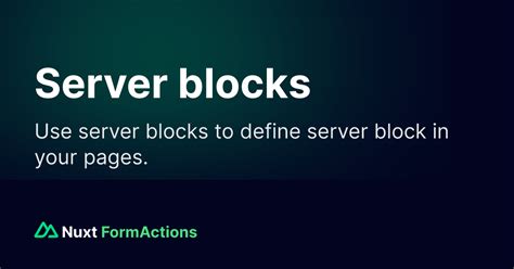 Form Actions Nuxt Documentation