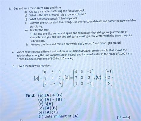 Solved 3 Get And Save The Current Date And Time A Create A Chegg
