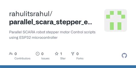 GitHub Rahulitsrahul Parallel Scara Stepper Esp Parallel SCARA Robot Stepper Motor Control
