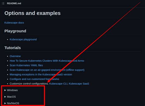 putting all installation methods and links together in the readme