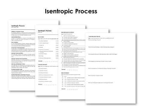 Isentropic Process Teaching Resources