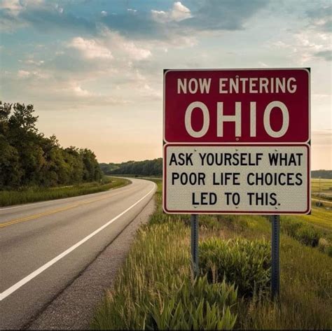Now Entering Ohio Sticker