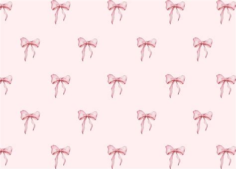Download Pink Bow Pattern Wallpaper Wallpaper