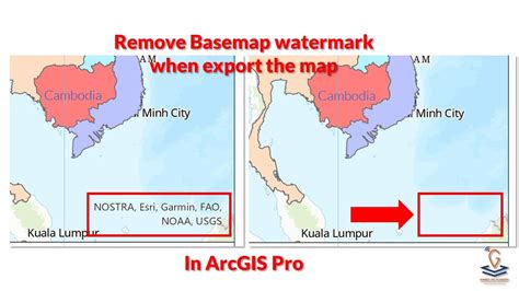 Quicktip Export The Map Without Basemap Watermark In Arcgis Pro Youtube