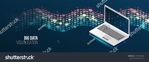 data array visual concept website big stock vector royalty free