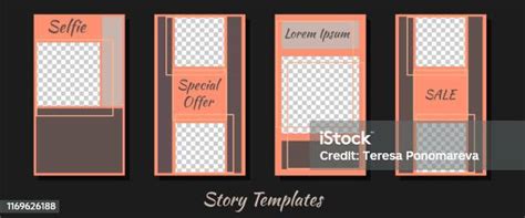 소셜 네트워크에 대한 미니멀 한 이야기의 집합입니다 프레임 패키지로 고유한 콘텐츠를 만들 수 있습니다 스토리용 템플릿입니다