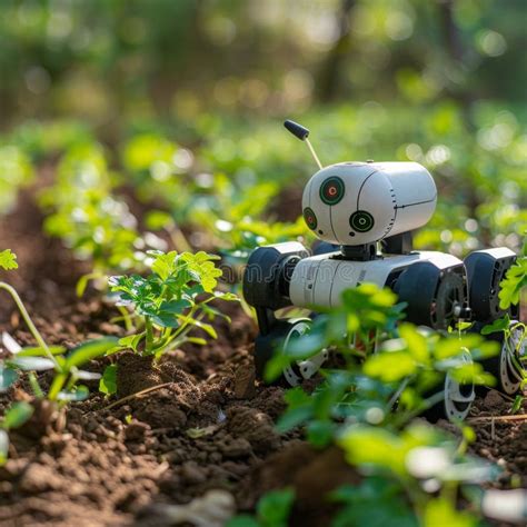 The Robot Is Designed To Work In Farms It Can Help Farmers To Plant Seeds Water Plants And