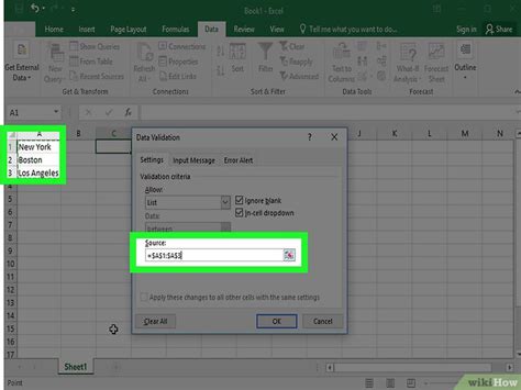 Eine Dropdown Liste In Excel Erstellen Mit Bildern Wikihow