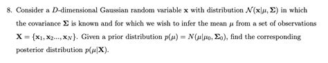 solved 8 consider a d dimensional gaussian random variable