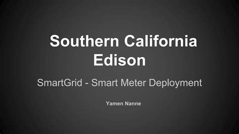 Sce Smart Meter Deployment Ppt