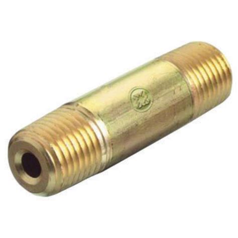 Western 1 4 Npt Male X 5 L Brass 3000 Psig Pipe Nipple