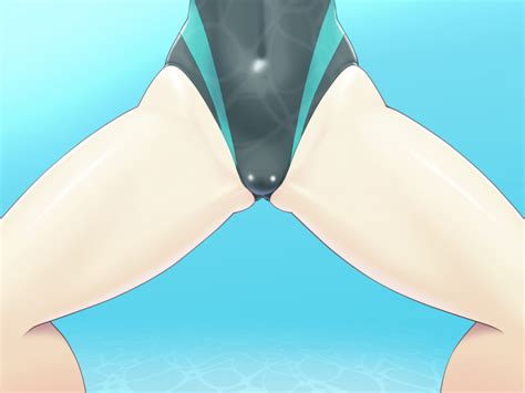 Rule 34 1girls Abu Competition Swimsuit Crotch Focus Ocean One Piece