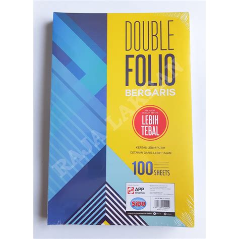 Kertas Folio Bergaris Siplah