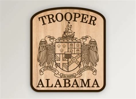 Alabama Trooper Patch Svg Vector Files Vector911