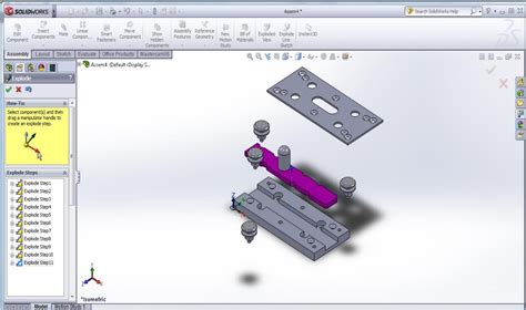 Assembly Montaj 3 Patlatma Explode Solidworks