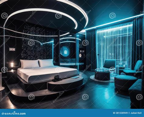 Aipowered Hotel With Advanced Customer Service Stock Illustration
