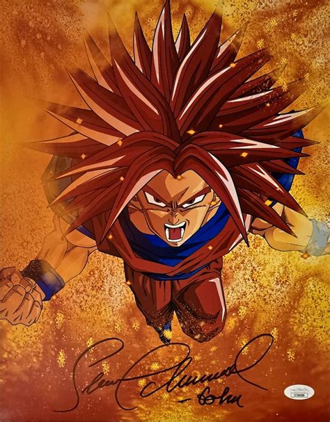 Sean Schemmel Signed Photo Goku Dragon Ball Z Autograph 11x14 Dbz Jsa