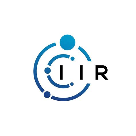 IIR Letter Technology Logo Design On White Background IIR Creative Initials Letter IT Logo