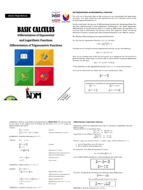 Q4 Basic Calculus Week 3 Adm Pdf