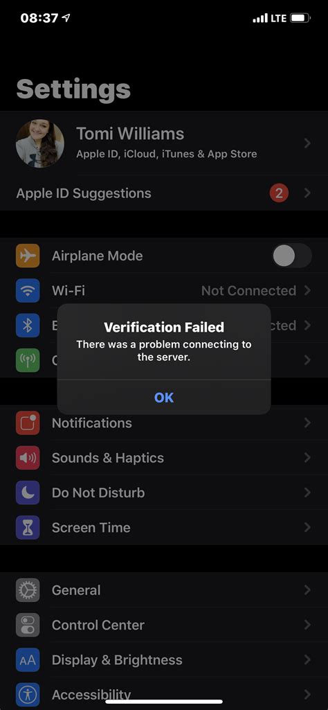 Apple Id Suggestions Error Verification Apple Community