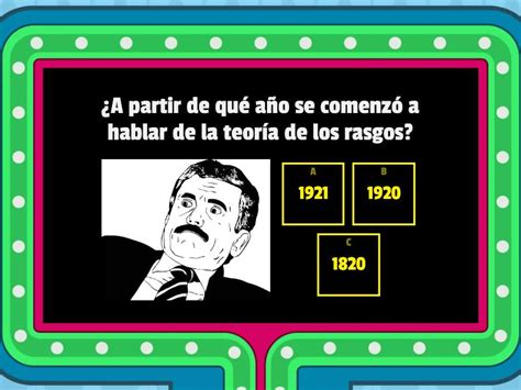 Copia De Teoria De Rasgos Gameshow Quiz