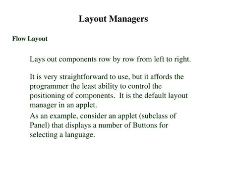 Ppt Layout Managers Powerpoint Presentation Free Download Id
