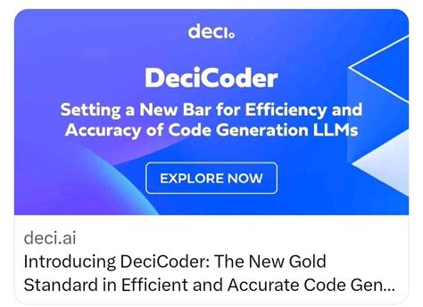 Open Source Llms Are Not Proficient In Code Generation Explore Decicoder A New Open Source Llm