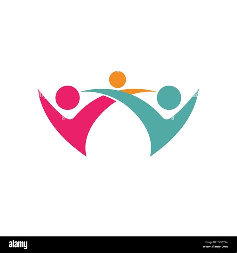 Colorful Figures Form Circle Celebrating Unity And Togetherness Stock Vector Image And Art Alamy