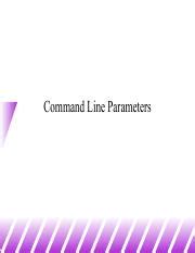 Command Line Parameters Pdf Command Line Parameters Passing Unix Parameters To C 1 Often A
