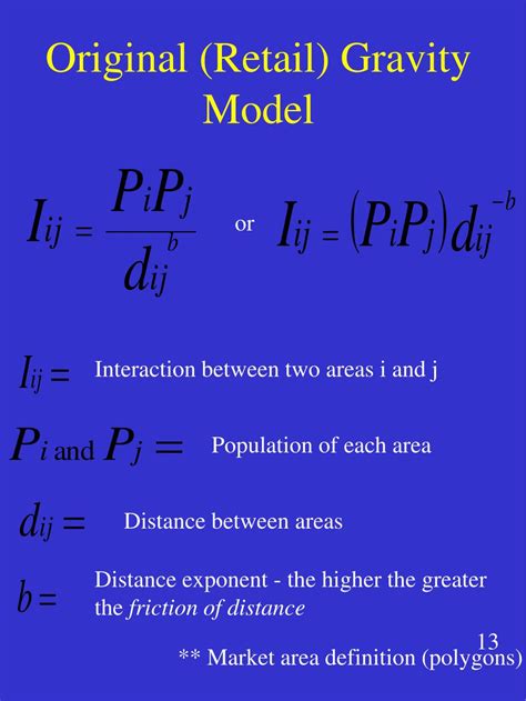 ppt geographic access gravity model powerpoint presentation free