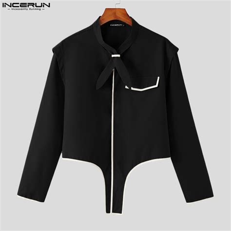 [สมบูรณ์แบบ] เสื้อแจ็คเก็ตผูกคอวินเทจแขนยาวผู้ชาย Incerun มีกระดุมเสื้อคาร์ดิแกน สไตล์เกาหลี