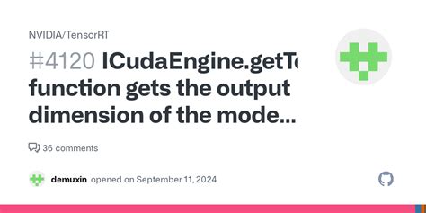 Icudaenginegettensorshape Function Gets The Output Dimension Of The Model That Contains 1