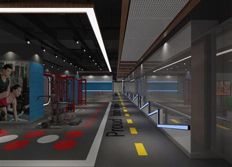 健身會所 健身房設計案例效果圖 每日頭條