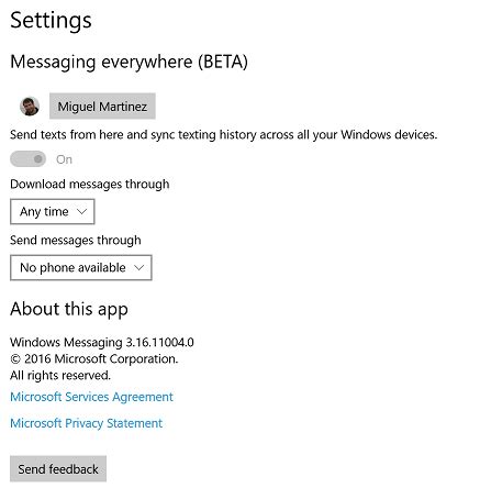 Messaging Everywhere BETA Not Linking MSA On Windows Microsoft Community