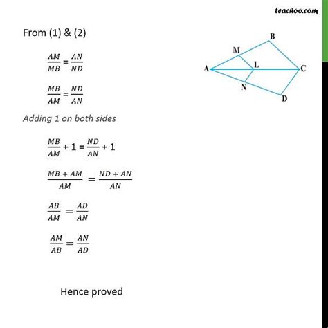 ex 6 2 3 in figure if lm cb and ln cd prove theorem 6 1