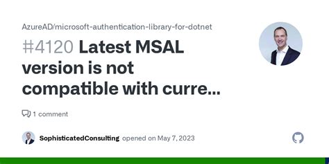 latest msal version is not compatible with current maui sdk · issue