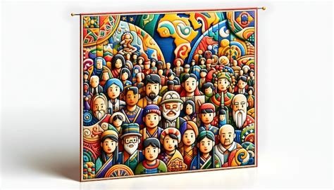 Premium Photo 3d Flat Icon As Cultural Tapestry Celebrating Cultural