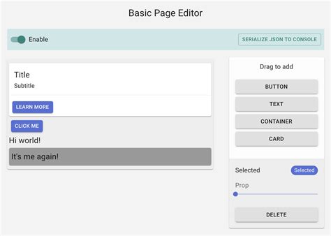 Basic Tutorial Craftjs