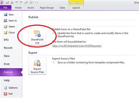 Customize Harepoint Helpdesk Request Forms Using Infopath Designer