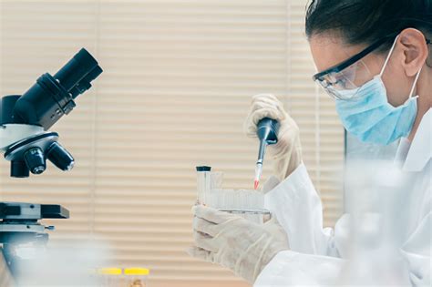 과학자들은 화학 물질 현미경 전 세계 모두를위한 과학 의학 또는 식품을 개발하기 위한 입력 데이터를 혼합하는 것과 같은 실험