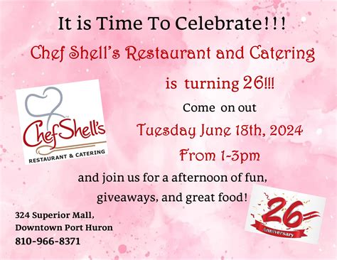 News Bites Chef Shell S Restaurant And Catering