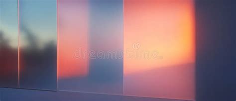 Exploring The Beauty Of Double Frosted Glass And Its Unique Light Diffusion Effects Stock Image