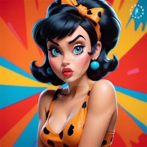 Pop Art Betty Rubble By Dannyfofanny On Deviantart