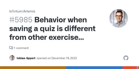 Behavior When Saving A Quiz Is Different From Other Exercise Types
