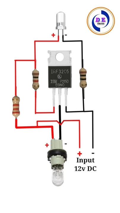 Dc 12v Bulb Flashing Circuit Irf3205 Mosfet Shorts Electric